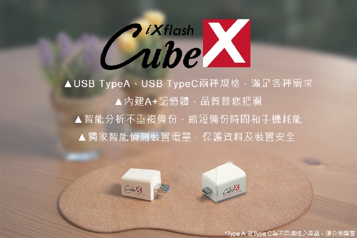 【台灣製造】1TB-PIODATA iXflash Cube 備份酷寶 Type-C 充電即備份 隨身碟 | 蝦皮購物