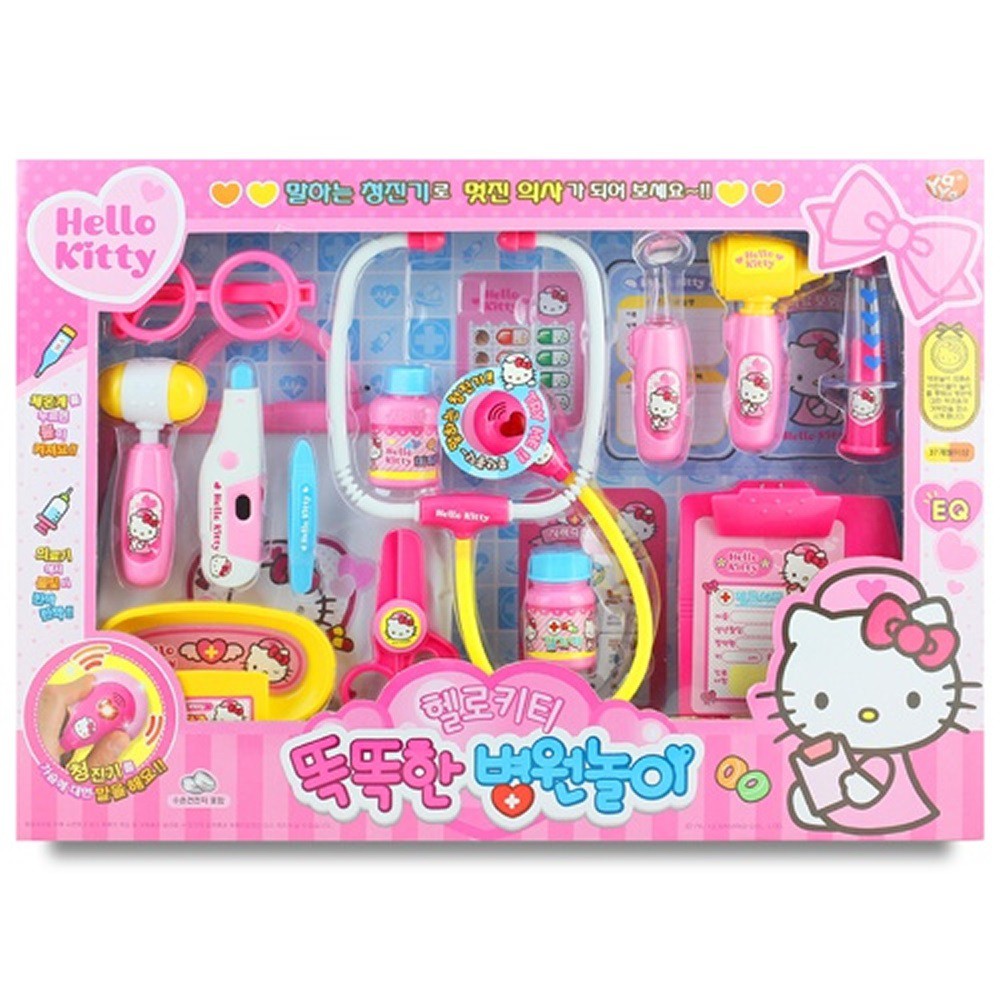 [a果子狸] Hello Kitty 聰明音效醫護組 原價699 醫生 聽診 醫護 KT聰明音效醫護組 | 蝦皮購物