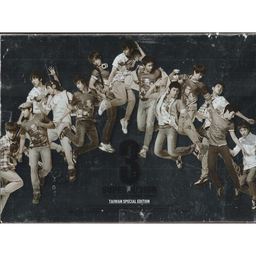 2手CD -- SUPER JUNIOR // 第三張專輯 SORRY，SORRY、CD+DVD~台灣豪華超值版~艾迴 | 蝦皮購物