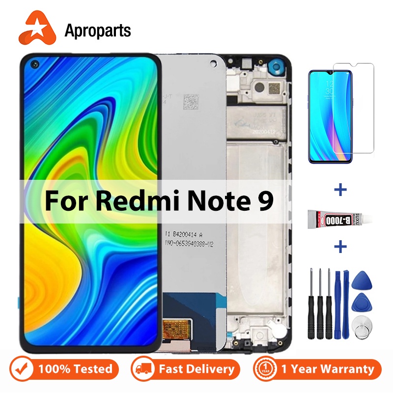 6.53 “原始的小米 Redmi Note 9 LCD 顯示屏觸摸屏更換 Redmi 10X 4G LCD M2003 | 蝦皮購物