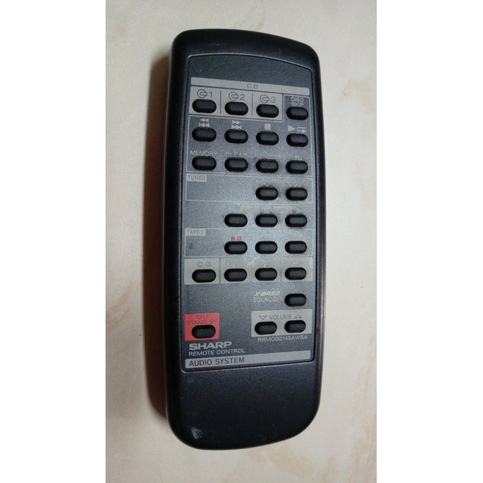 SHARP 夏普 RRMCG0145A床頭 組合 音響 遙控器 SHARP CD系列床頭音響 專用 | 蝦皮購物