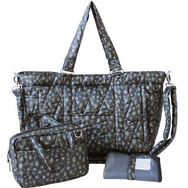 日本ROOTOTE 日本正貨 MammyROO 多功能大容量媽媽包三件組 托特包 輕量款大容量 防潑水 時尚經典款 豹紋 | 蝦皮購物