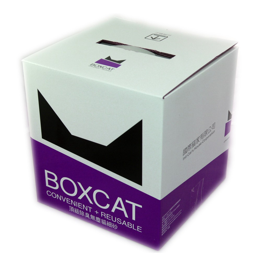 【汪喵王國】BOXCAT盒砂-紫標 威力除臭奈 米銀粒子抗菌除臭小球貓砂12L 單盒 / 兩盒入 | 蝦皮購物