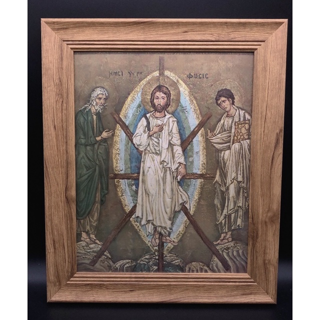 as86 意大利進口圣牌玫瑰經念珠實木框東方禮耶穌十架相31×26cm | 蝦皮購物