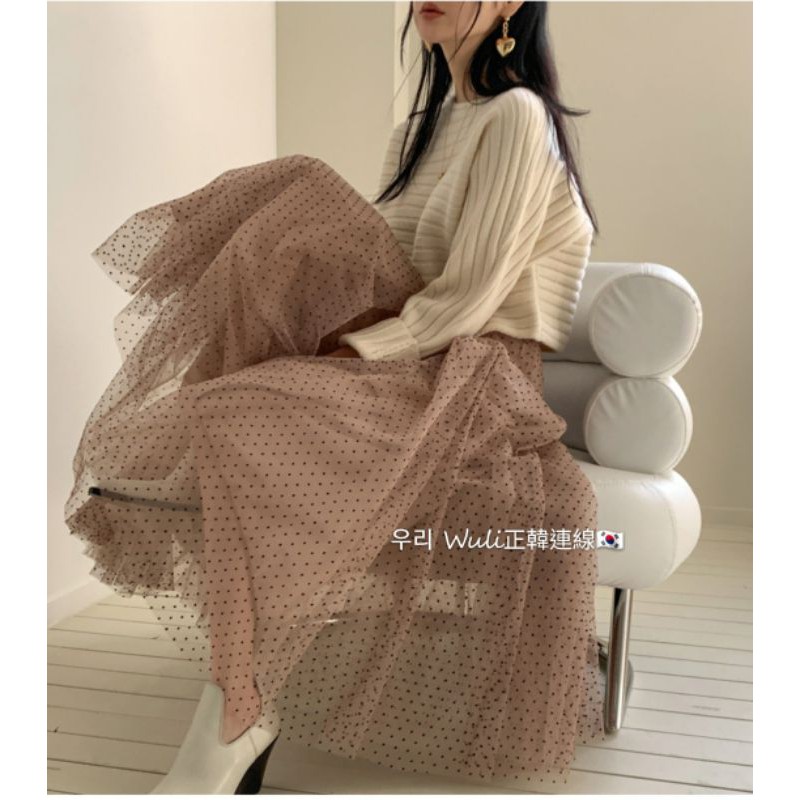 🇰🇷仙女款美裙💕點點澎紗仙女美裙升級版 Coco M. PartySu官網最新款 우리 Wuli正韓連線預購🇰🇷 | 蝦皮購物