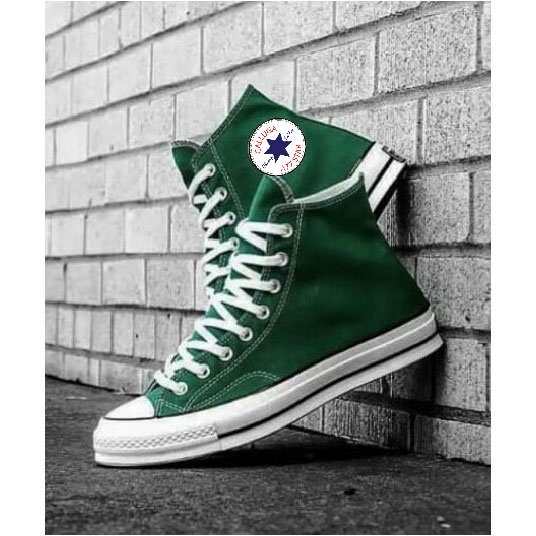 匡威 Hijau Converse ALLSTAR 高筒靴軍綠色級原盒 | 蝦皮購物