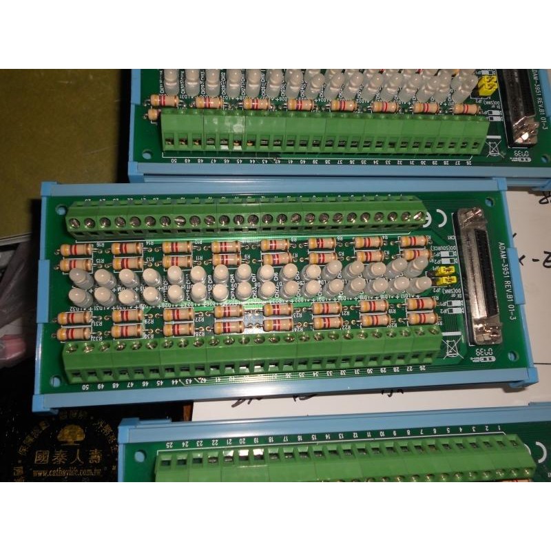 研華 DIN導軌安裝 端子模組(帶LED指示燈) ADAM-3951 REV.B1 (D2*3+H1*3) | 蝦皮購物