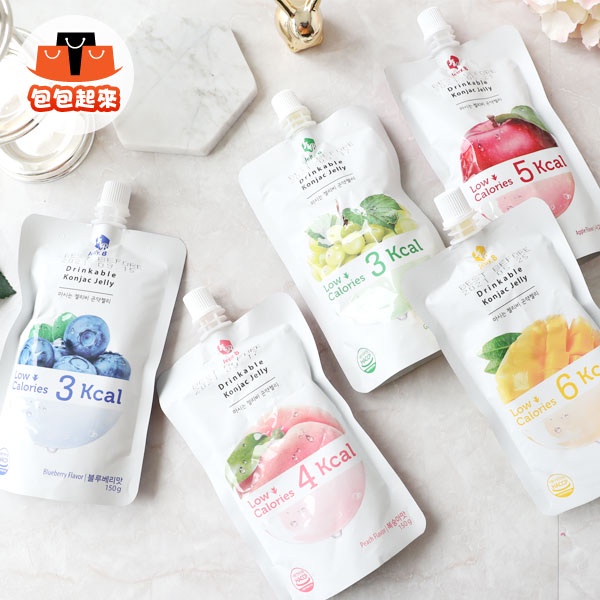 韓國 Jelly.B 低卡蒟蒻果凍 150g 果凍 果凍飲 蒟蒻果凍 低卡 果汁 便利包 零嘴 | 蝦皮購物