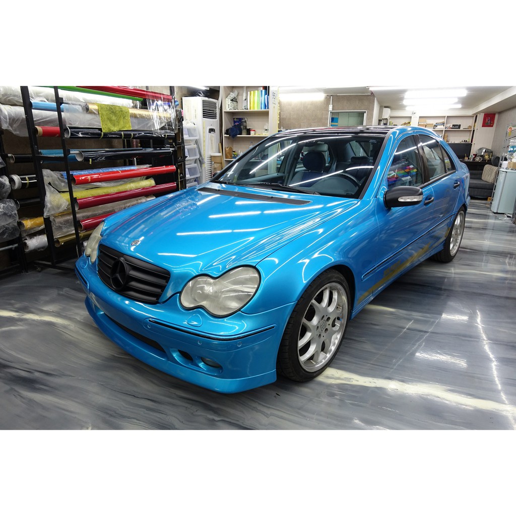 賓士 BENZ W203 C320 全車貼膜 3M-1080-G327 3M貼膜 全車改色貼膜 汽車包膜 | 蝦皮購物