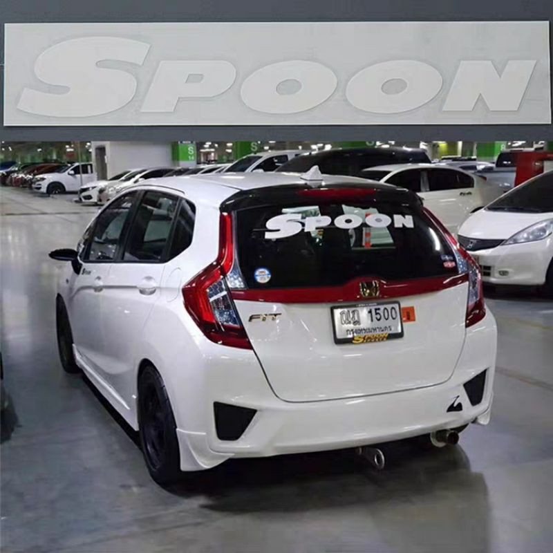 ⚡SPOON貼紙 SPOON SPORTS 後檔貼紙 JP 改裝貼紙 FIT GE6 GE8 GK5 | 蝦皮購物