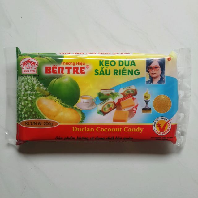 BEN TRE COCONUT CANDY 椰子糖 200g 越南 糖果 榴槤 香蘭 DURIAN PANDAN 檳椥 | 蝦皮購物