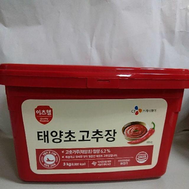 韓國 CJ/ 辣椒醬 3kg 大包裝（味增醬換新包裝） | 蝦皮購物