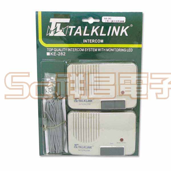 【祥昌電子】TALKLINK KE-282 1對1 擴充型對講機 適合不同辦公室 隔間聯絡用 | 蝦皮購物