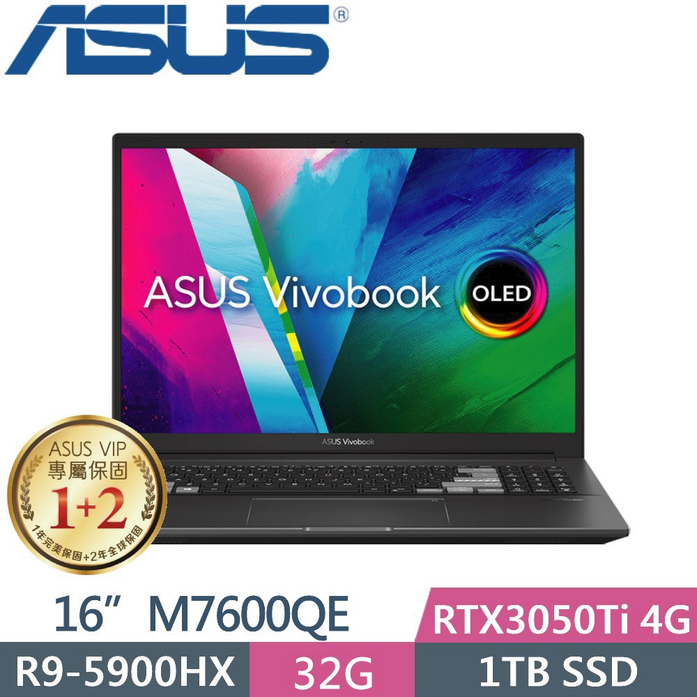 【光華小洪】華碩 ASUS M7600QE-0108K5900HX 零度黑 (全新未拆) M7600QE M7600 | 蝦皮購物