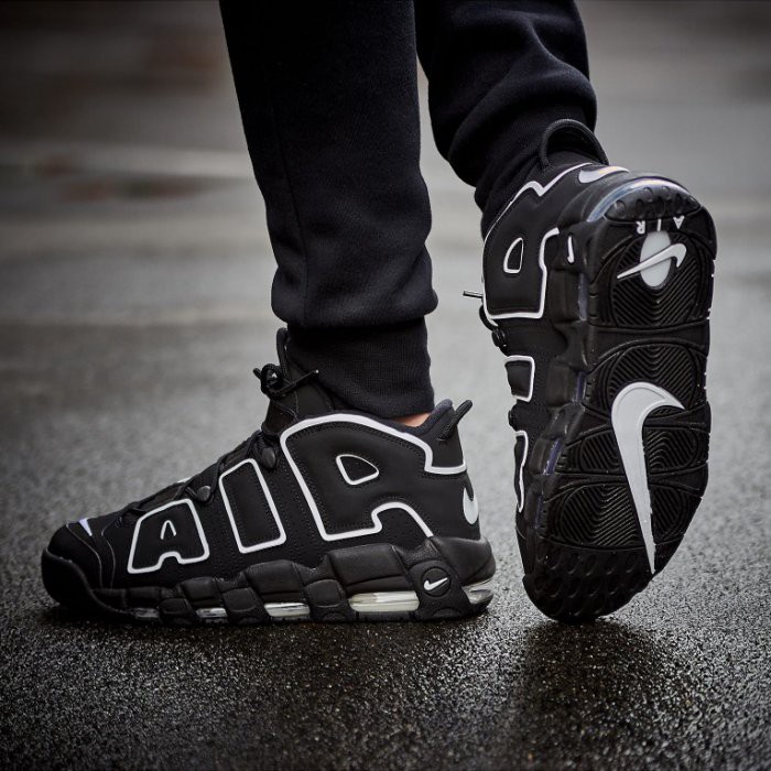 【S.M.P】NIKE AIR MORE UPTEMPO PIPPEN 黑白 大AIR 籃球鞋 414962-002 | 蝦皮購物