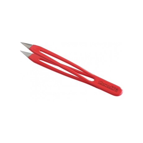 【Gruffe】AISI 304 不鏽鋼絕緣精密鑷子 _紅色 | 蝦皮購物