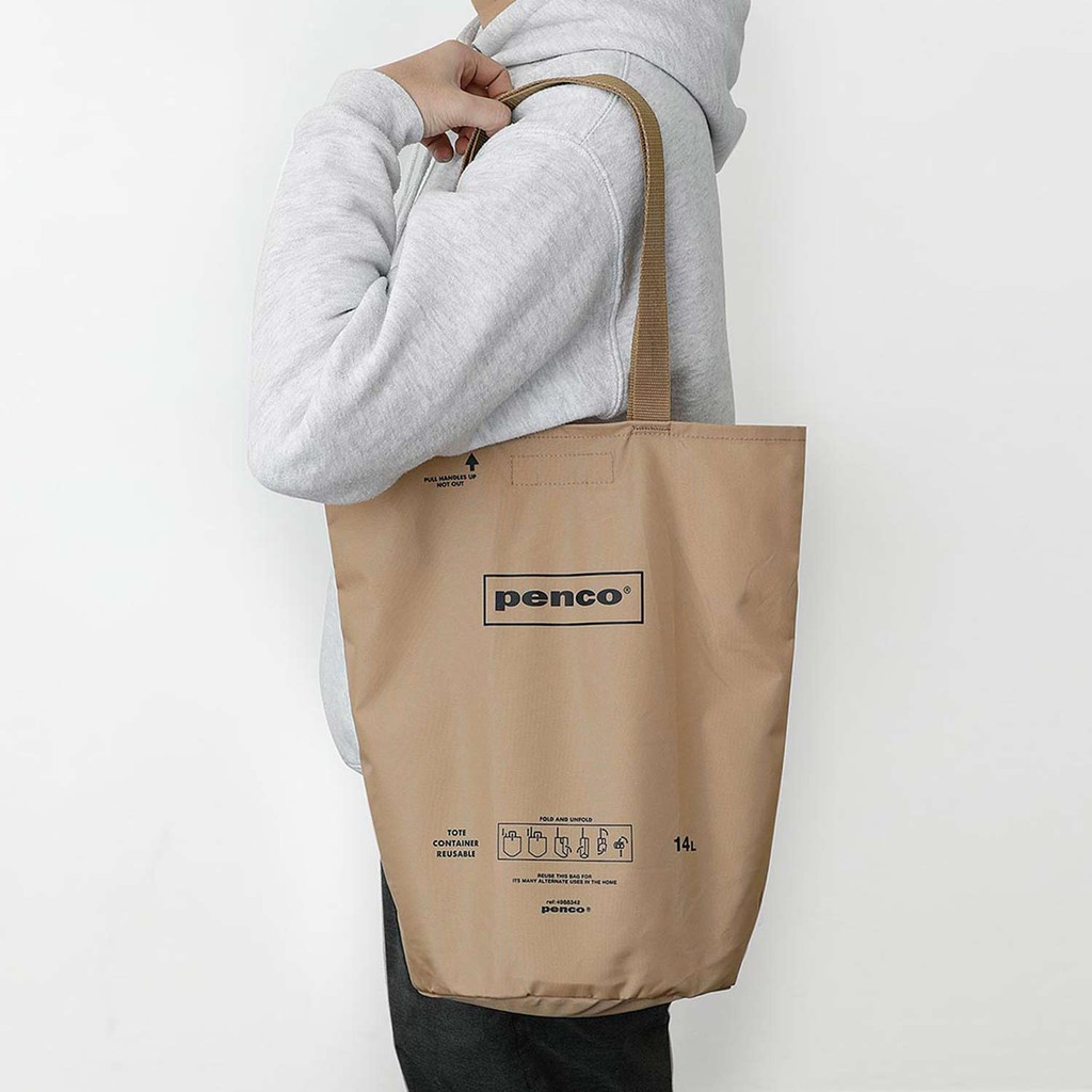 Penco Bucket Tote Bag 托特包 筒型肩背包 日常包 可收納 都會休閒 休閒包 隔日到貨 | 蝦皮購物