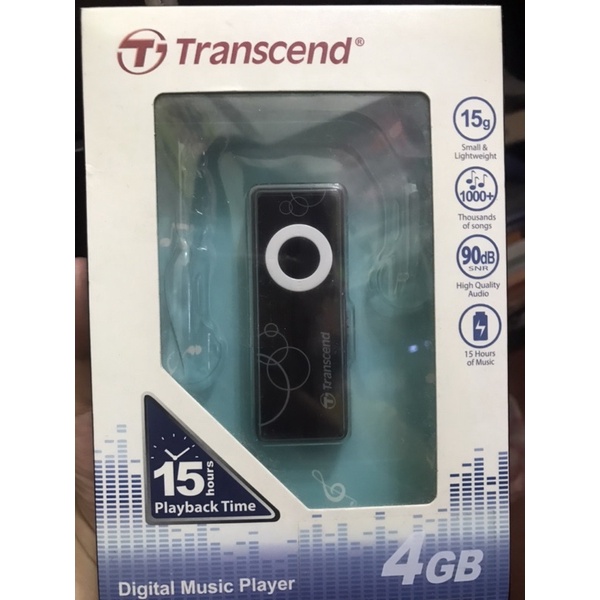 (全新僅拆封沒開過機)Transcend MP3隨身聽-僅主體 | 蝦皮購物