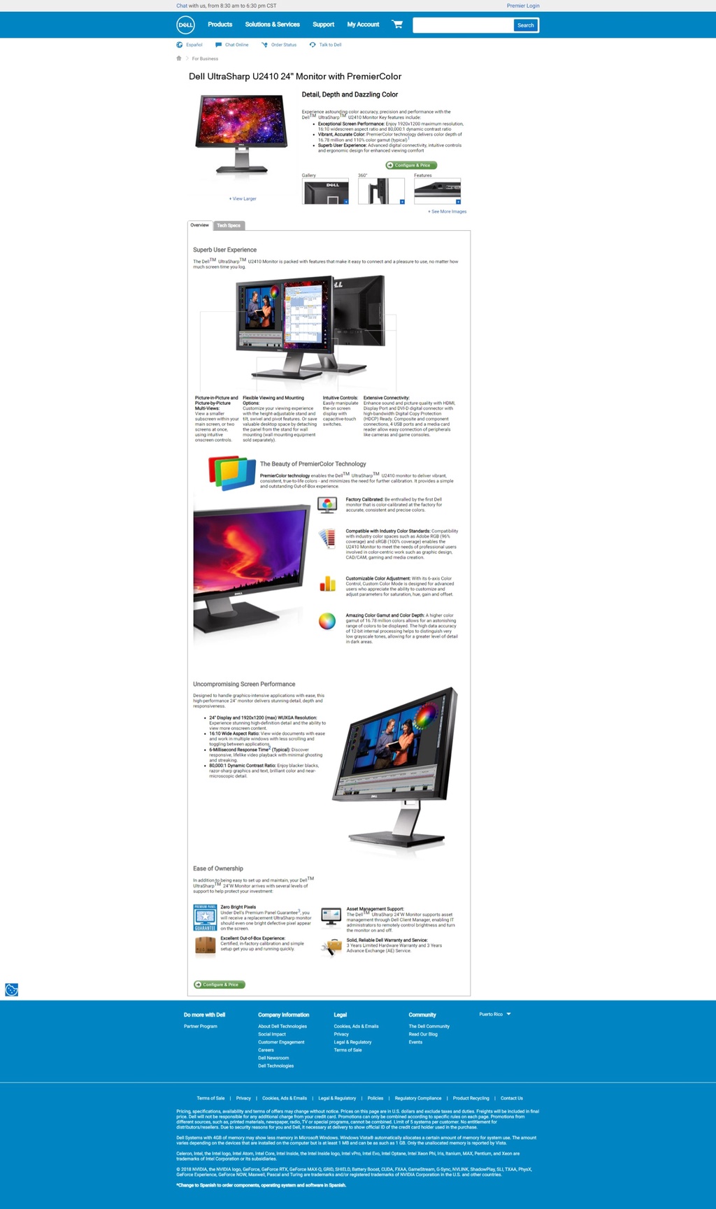 Dell U2410 24吋 IPS 1A2D1H1P2AV USB 2.0 HUB 戴爾 升降旋轉 繪圖 液晶顯示器 | 蝦皮購物