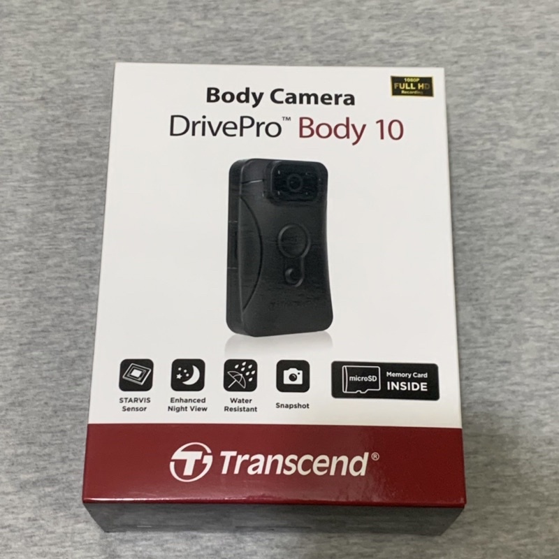 創見 Transscend drivepro body 10 秘錄器 穿戴式密錄器 含32g記憶卡 全新 | 蝦皮購物