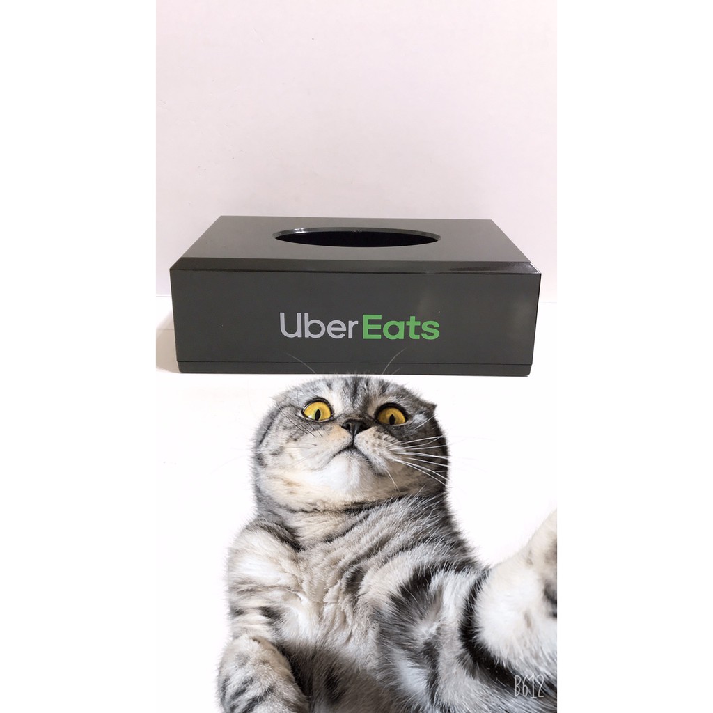 霖霖萬寶閣a650727a UBER EAT 面紙盒 塑料 硬殼 面紙盒 紙巾盒 餐巾盒 復古工業風 搞笑KUSO版 | 蝦皮購物