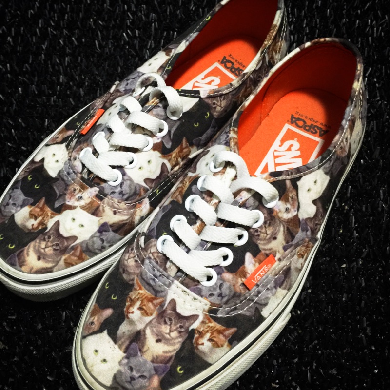 Vans x ASPCA 滿版 貓咪 板鞋 休閒鞋 懶人鞋 | 蝦皮購物