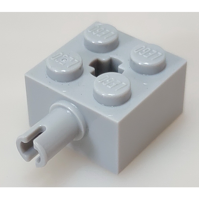 6232 4211529 淺灰 2X2 基本磚 十字孔 單側 單PIN 單插銷 [正版LEGO 樂高類] | 蝦皮購物