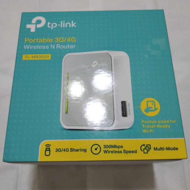 TP-Link TL-MR3020 可攜式多功能3G/4G 無線N 迷你分享器 | 蝦皮購物