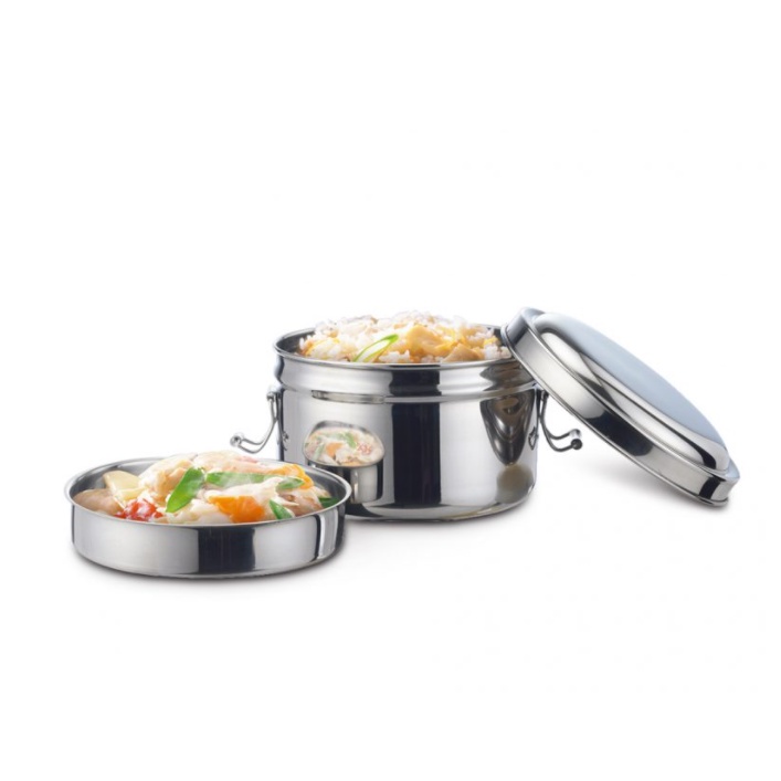 🔥含發票 米雅可 MIYACO #304不銹鋼雙層圓形便當盒 12cm/14cm/16cm 雙層便當盒 飯盒 | 蝦皮購物