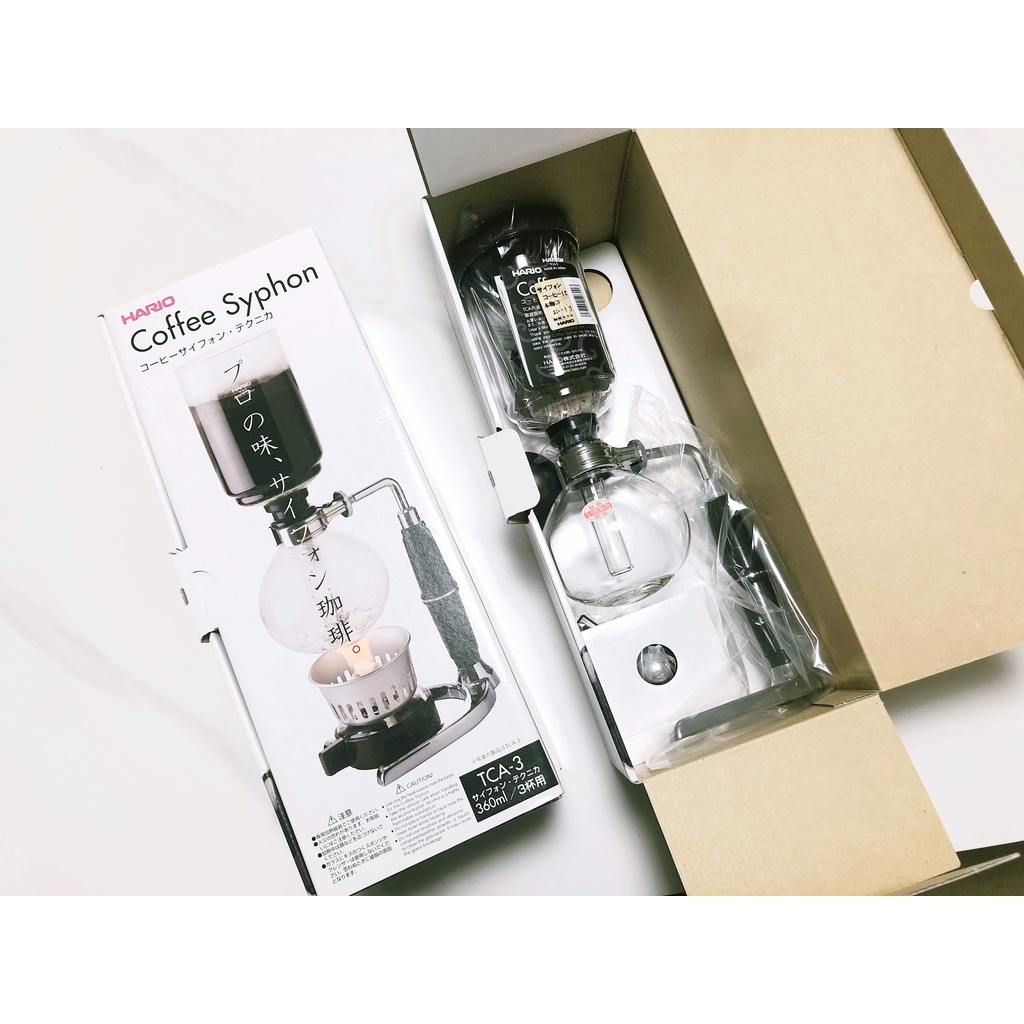 全新 HARIO TCA-3 3人壺 360ml 經典 虹吸 咖啡壺 虹吸壺 賽風壺 含 酒精燈 過濾器 咖啡勺 | 蝦皮購物