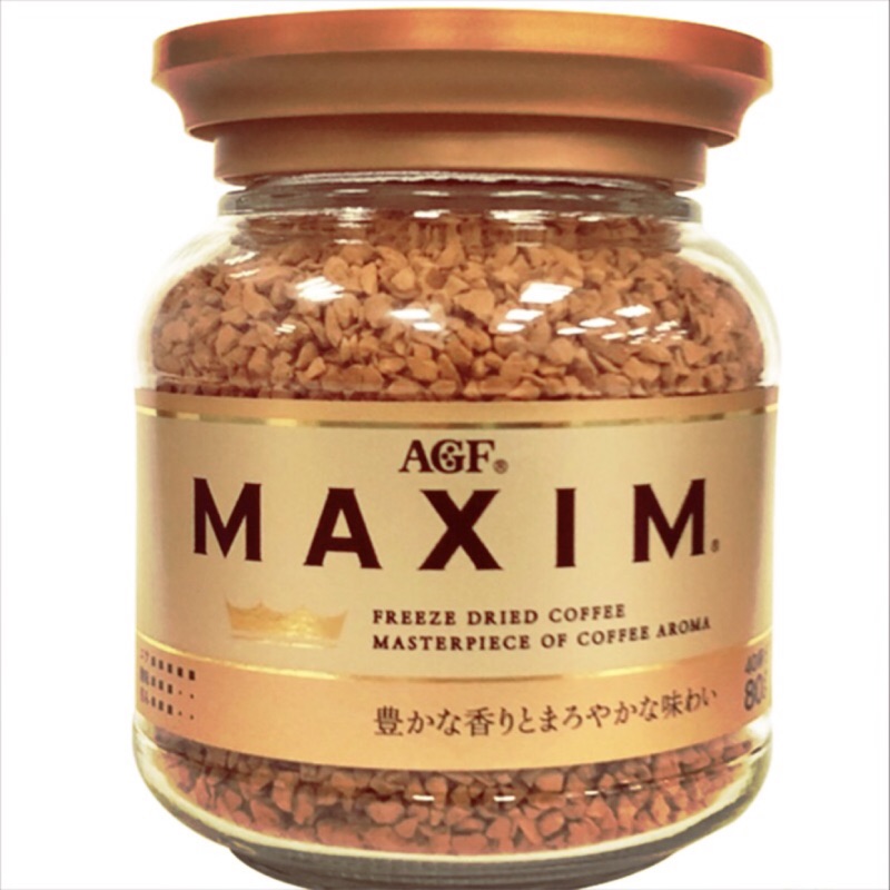 💥現貨💥 日本 AGF MAXIM 箴言金咖啡 /華麗香醇咖啡80g 【UCC】即溶咖啡90g | 蝦皮購物