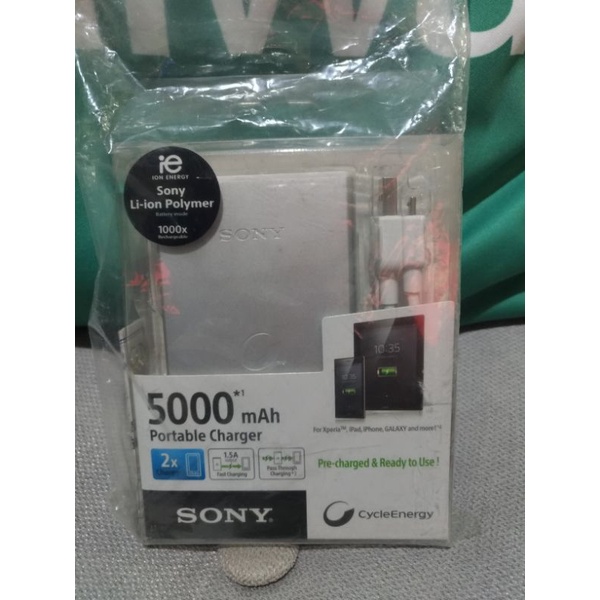 全新正品未拆封SONY二次鋰離子行動電源CP-S5 5000mAh | 蝦皮購物