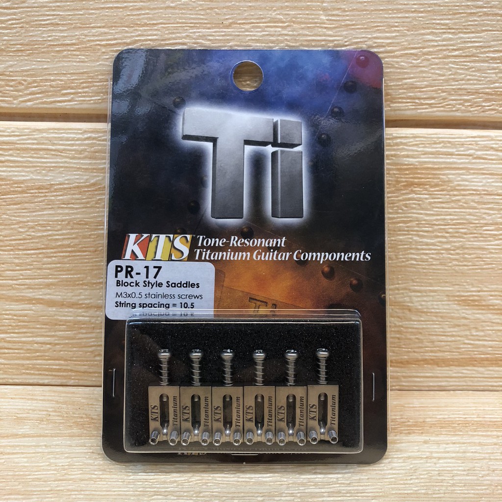 日本製 KTS PR-17 鈦合金 電吉他 STRAT 型琴枕 琴橋 1組6入【又昇樂器.音響】 | 蝦皮購物