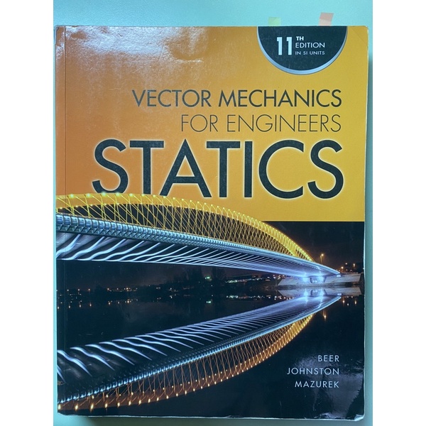 原文書｜Vector Mechanics for engineers statics 11th edition | 蝦皮購物