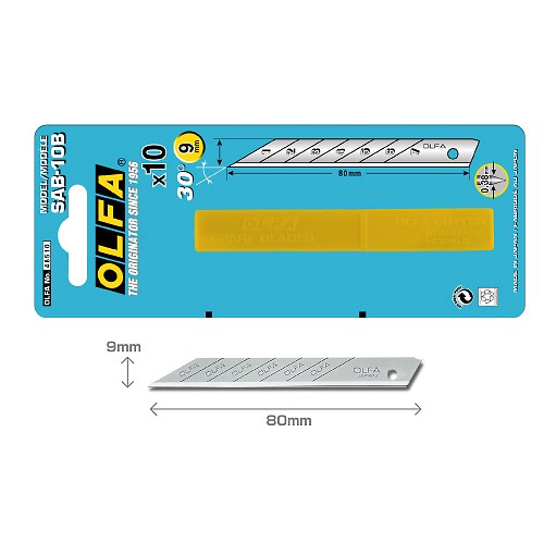 客訂[溫馨小舖]日本OLFA專業用 30度細工刀SAB-10B (10片裝)(6截) SAC-1、LTD-05專用刀片 | 蝦皮購物
