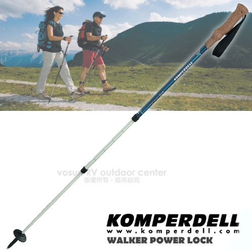 【KOMPERDELL】《單支銷售》HIGHLANDER CORK 7075 鋁合金軟木握把登山杖 1742441-10 | 蝦皮購物