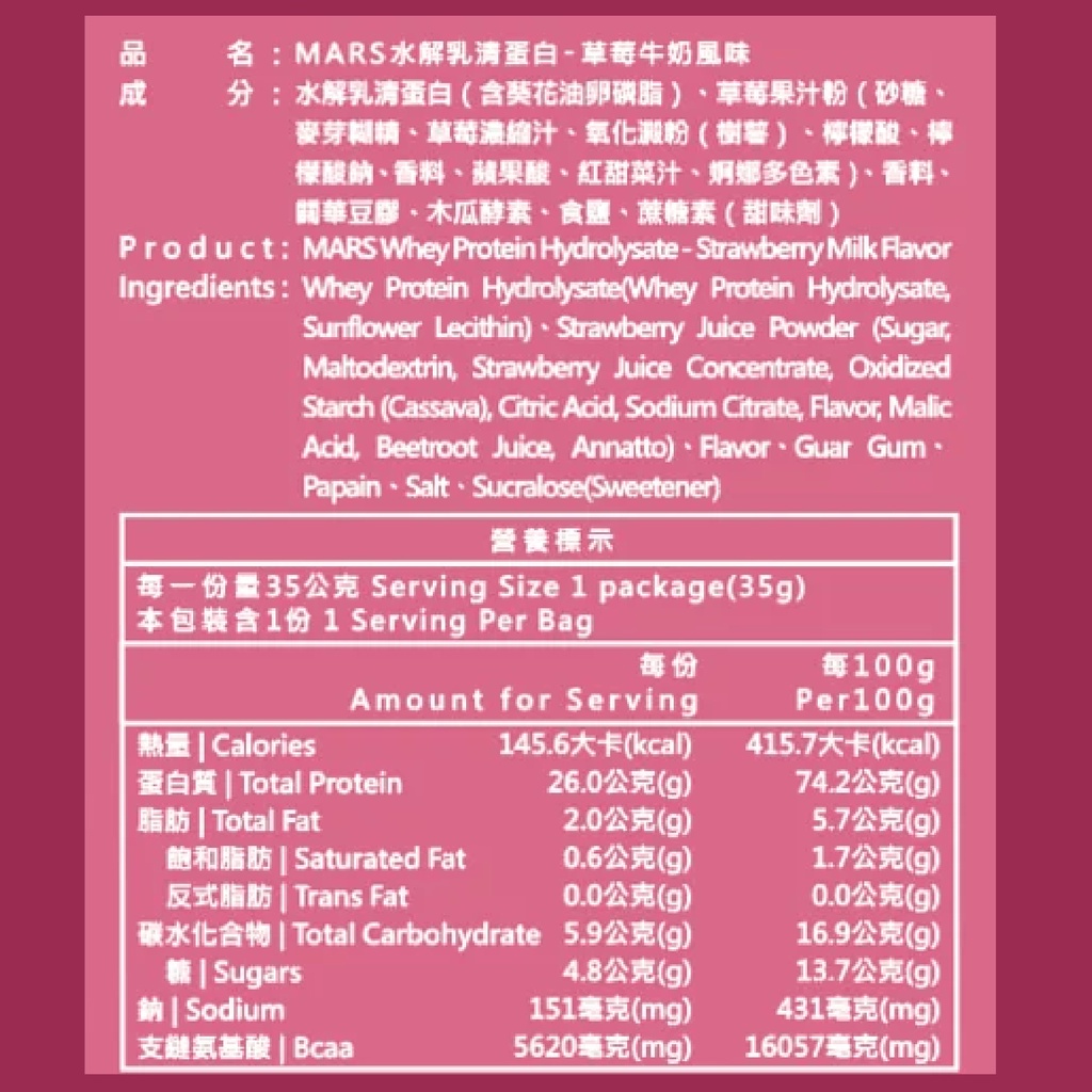 【Mars】戰神 乳清蛋白 35g 高蛋白 BCAA 水解乳清 多效蛋白 高熱量 濃縮分離 低脂乳清蛋白 單包賣場 | 蝦皮購物