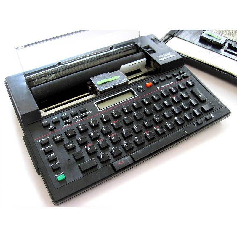 日本製 brother EP-22 便攜式 英文 打字機 手提 攜帶型 字母 打印機 印表機 老物件 收藏 | 蝦皮購物