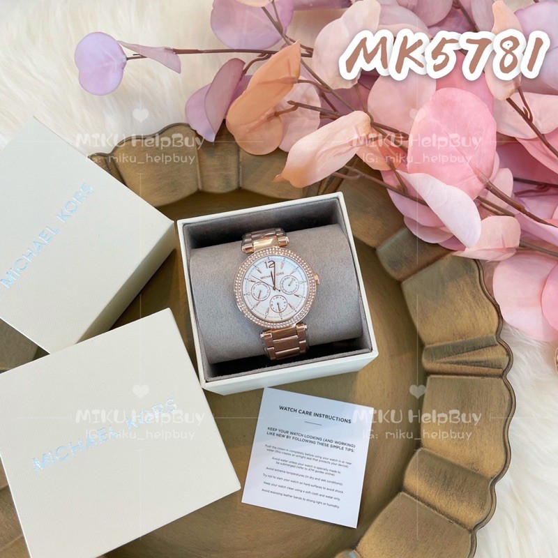 【Michael Kors】經典 三眼手錶 玫瑰金 水鑽 MK5781 ️7-11免運 | 蝦皮購物