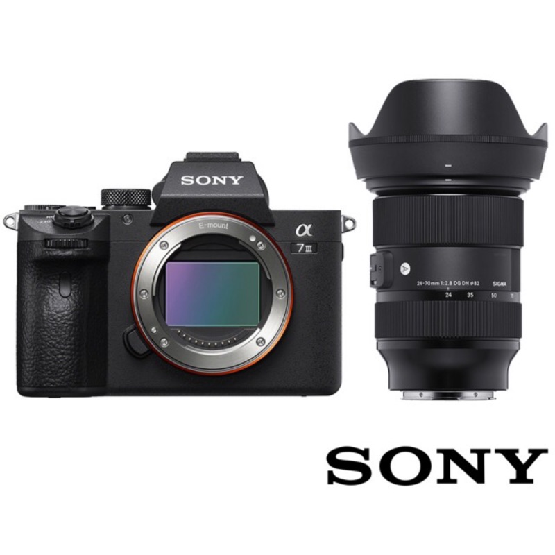 【SONY 索尼】ILCE-7M3 / A7III / A7M3 附 SIGMA 24-70mm F2.8 DG DN | 蝦皮購物
