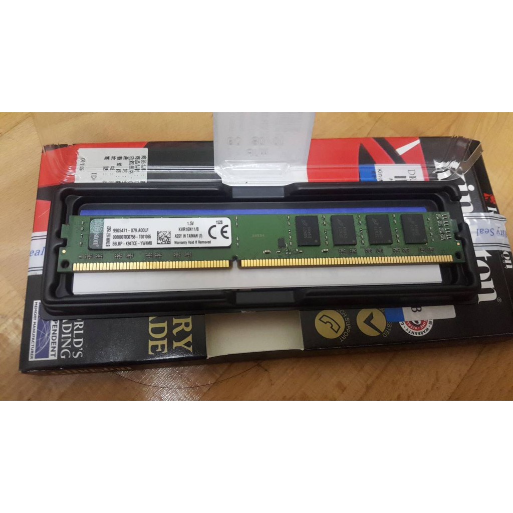 金士頓 KVR16N11/8 1.5V DDR3 1600 8G 【二手】 | 蝦皮購物