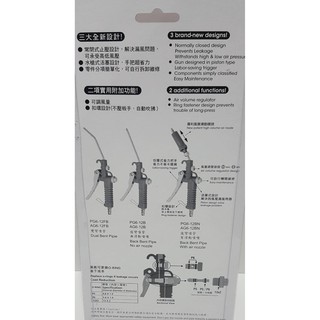 【東馬小舖】出清 台灣製 PG6-12FB 雙彎型 專利風槍 多功能 耐高壓輕型空氣噴槍 | 蝦皮購物