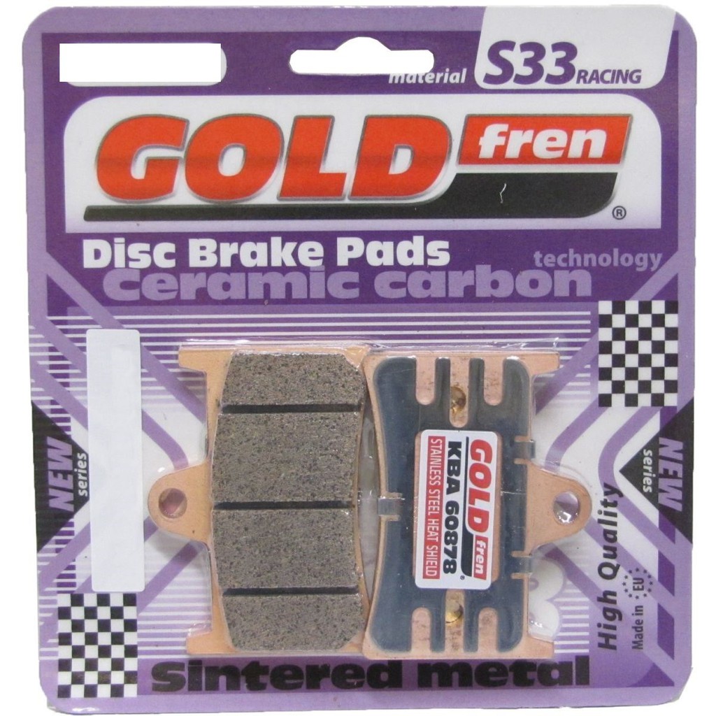 進口【金屬燒結】Goldfren競技版S33【隔熱片】雙子星R6/R1/MT07來令FA252HH煞車皮FZ1 | 蝦皮購物
