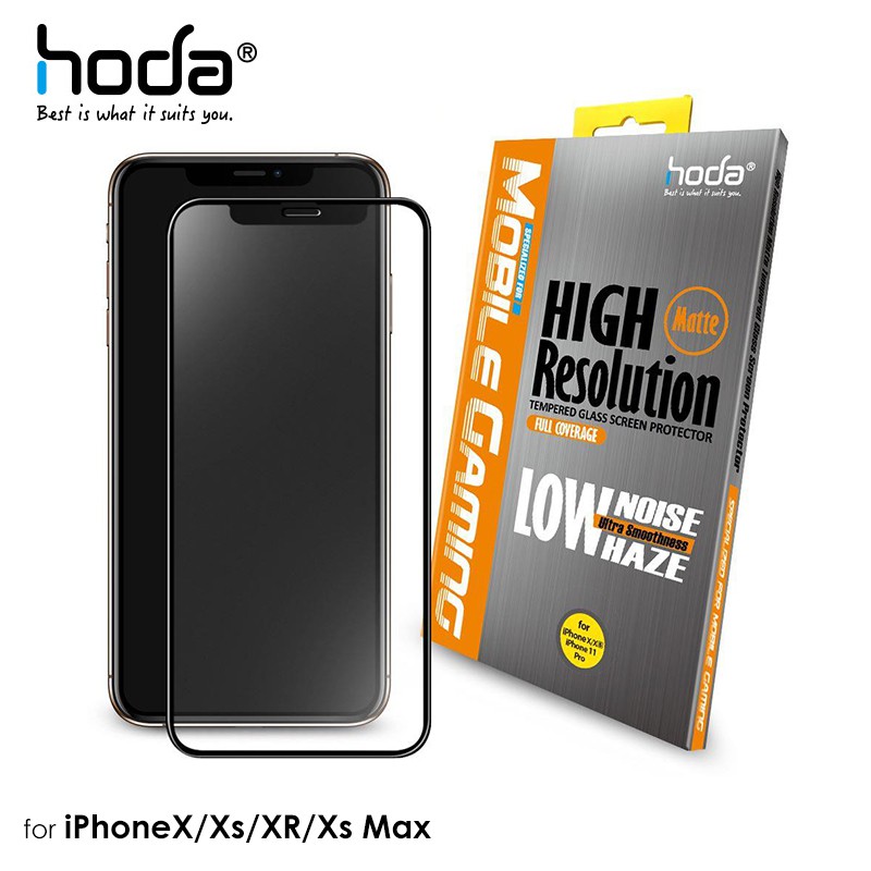 PinkBee☆【hoda】iPhoneX/XR/Xs Max手遊專用2.5D滿版低噪點霧面9H鋼化玻璃保護貼＊現貨免運 | 蝦皮購物