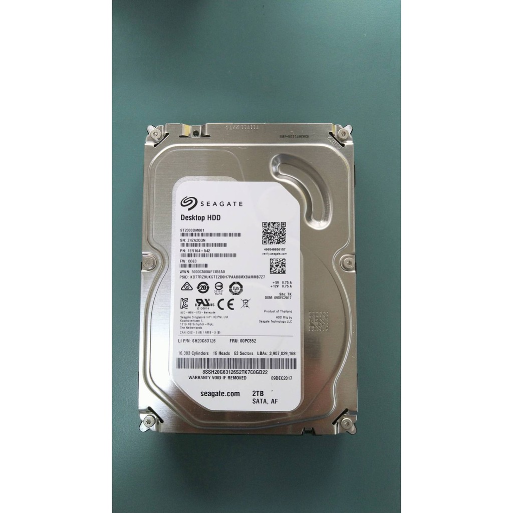 【Seagate】ST2000DM001 3.5吋硬碟 2TB(二手良品) | 蝦皮購物