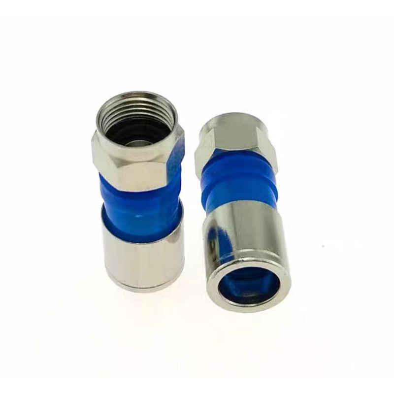 擠壓接頭 5C 7C RG6U RG11電視線接頭 同軸線接頭 擠壓頭 5c頭 防水接頭 F頭 同軸電纜接頭 | 蝦皮購物