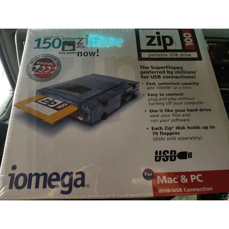 IOMEGA ZIP 100 portable USB drive | 蝦皮購物
