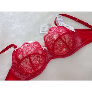 ＊JOLINNA~SHOP＊華歌爾進口款~B.TEMPT'D輕透蕾絲系列~琉璃紅色上衣~75C~80E~直購590元~ | 蝦皮購物