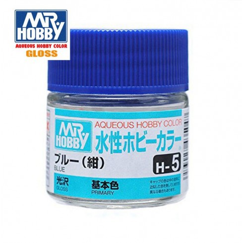 【鋼普拉】現貨 MR.HOBBY GUNZE 郡氏 GSI H-5 H5 環保新水性漆 光澤 藍色 模型漆 10ml | 蝦皮購物