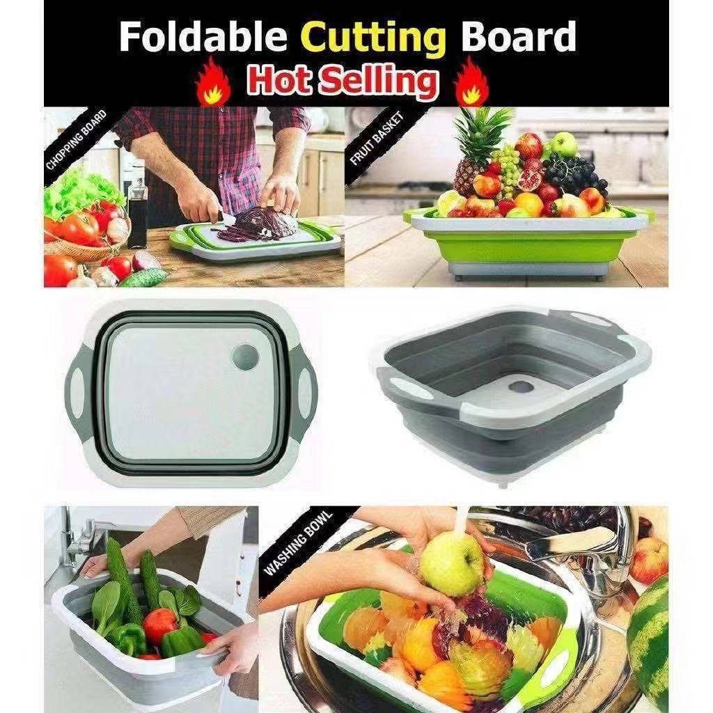 3 In1 Multifunctional Folding Vegetable Basket Portable Cutt | 蝦皮購物